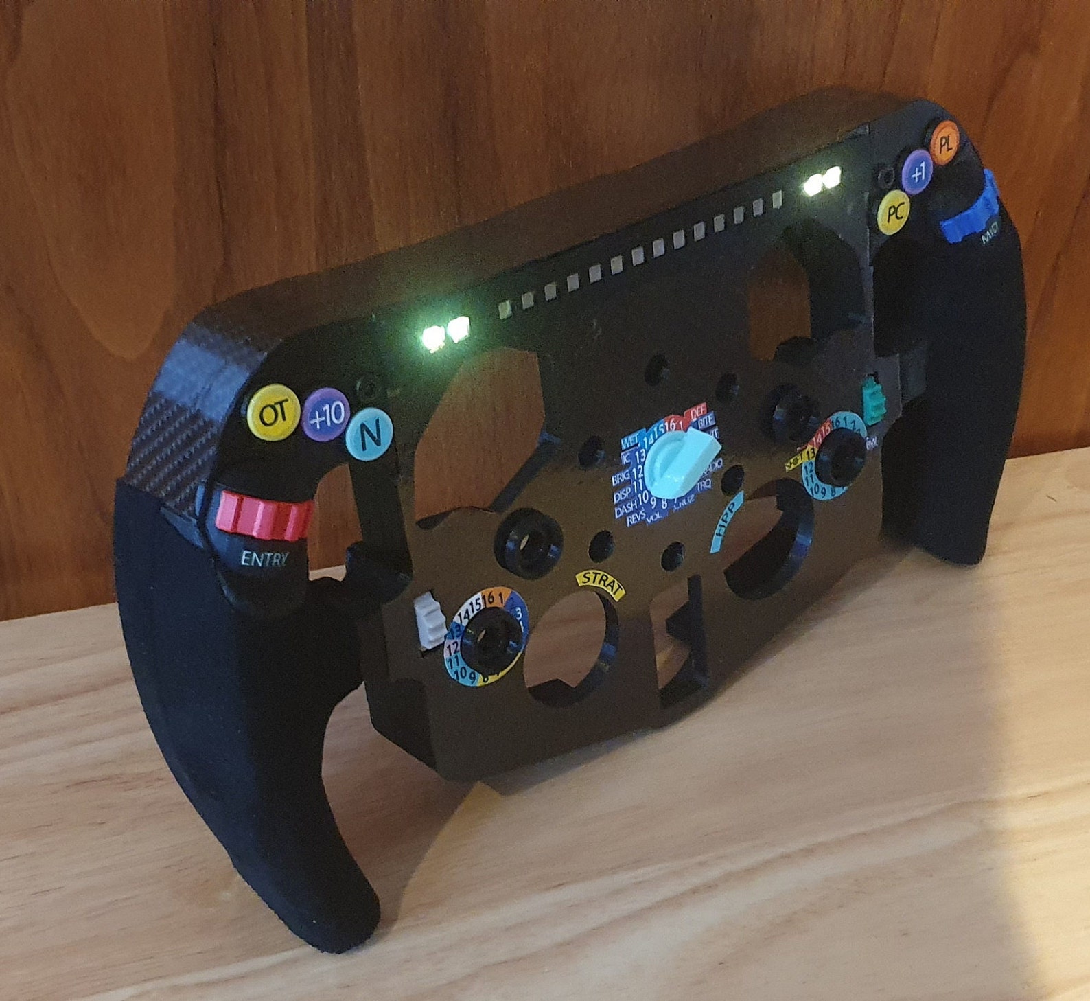 Logitech G29 G923 Mercedes F1 Volante Mod Addon con luces LED RPM ...