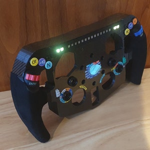 Logitech G29 G923 Mercedes F1 Steering Wheel Mod Addon With LED RPM ...
