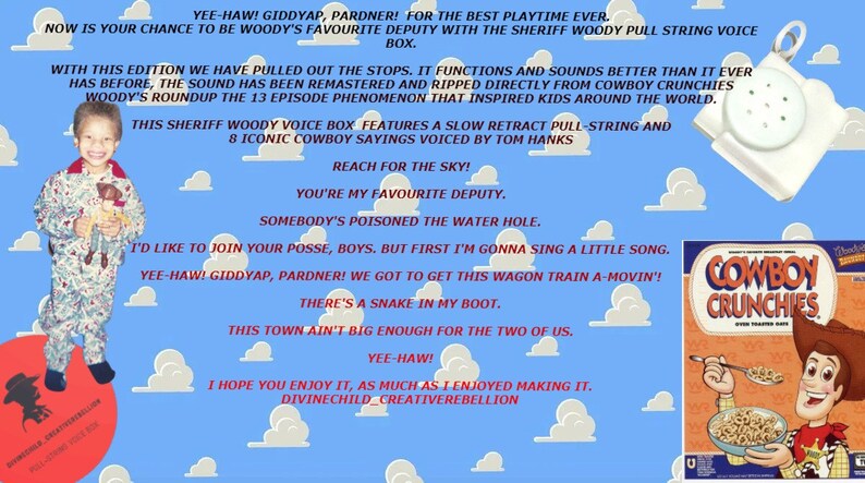 Toy Story Movie Accurate Woody Voice Box - Etsy