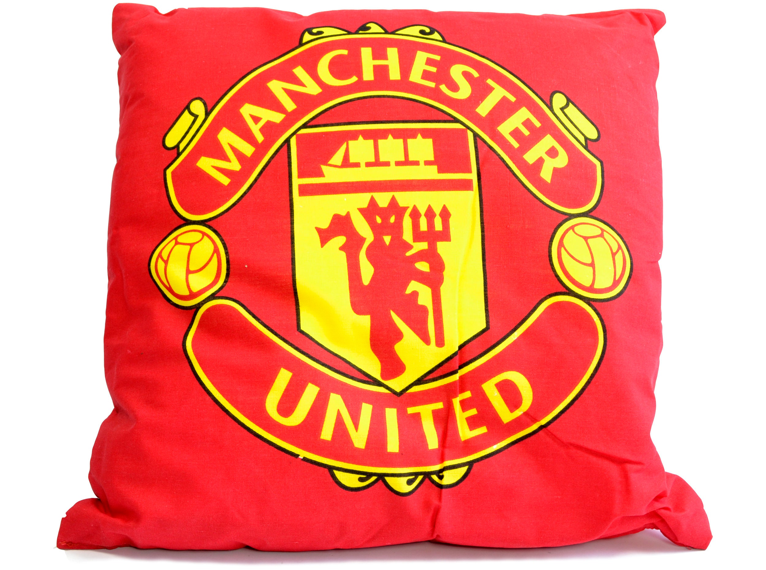 Manchester United Crest Cushion One Size - Etsy