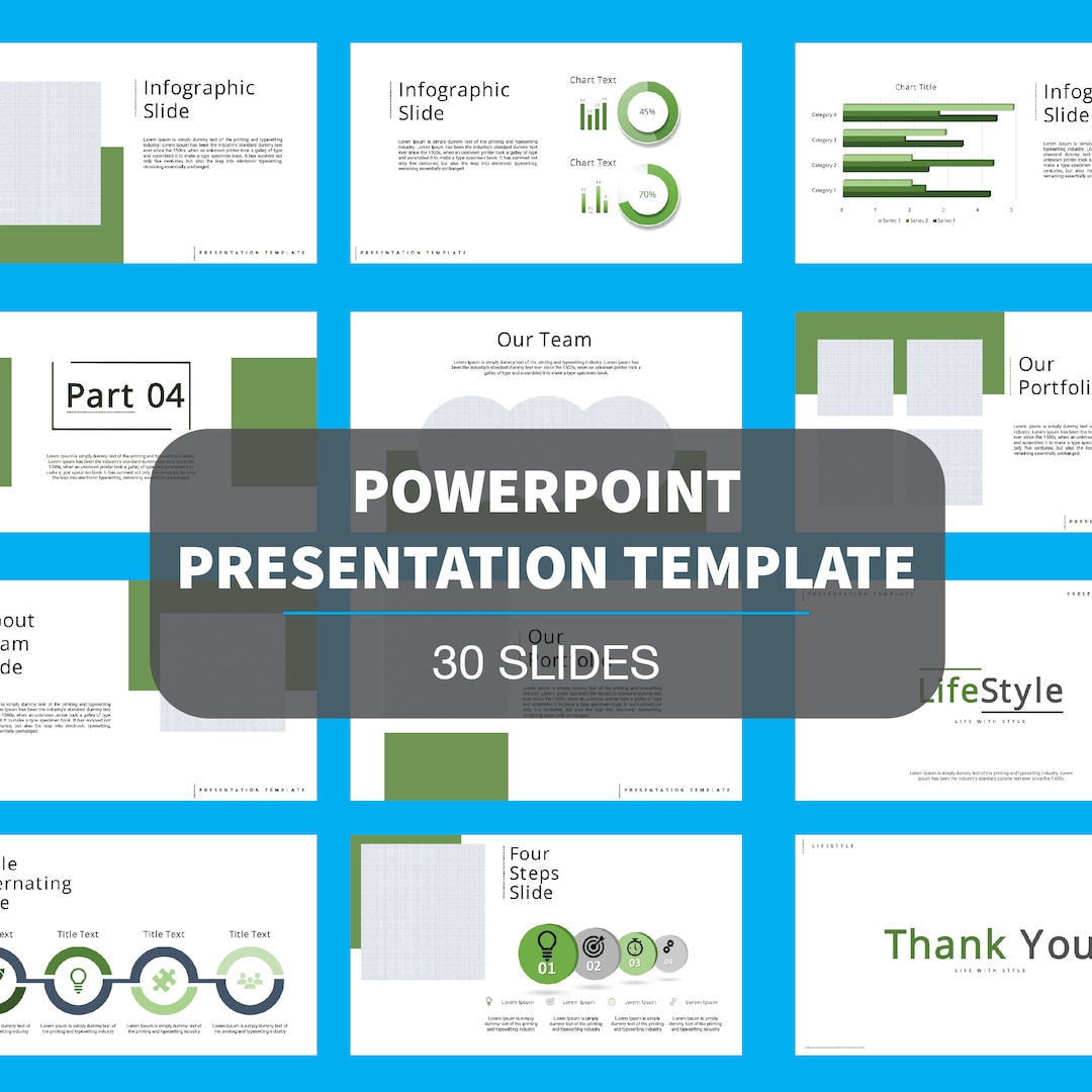 Simple Powerpoint Presentation Template - Etsy