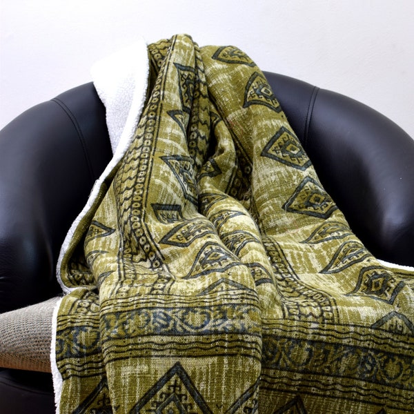 Olive Green Throw Blanket - Etsy