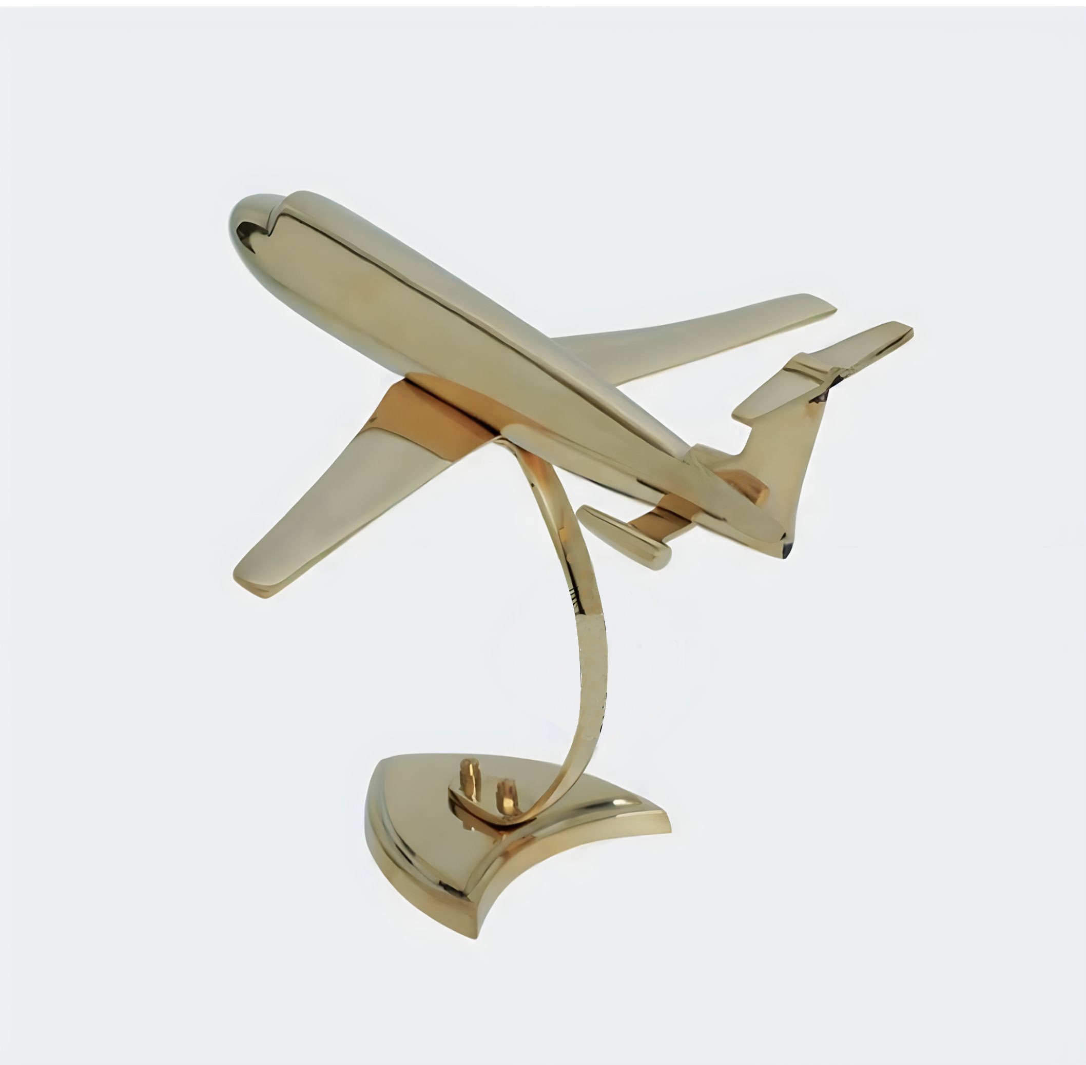 Brass Airplane Model on Stand: Vintage Aviation Sculpture - Etsy