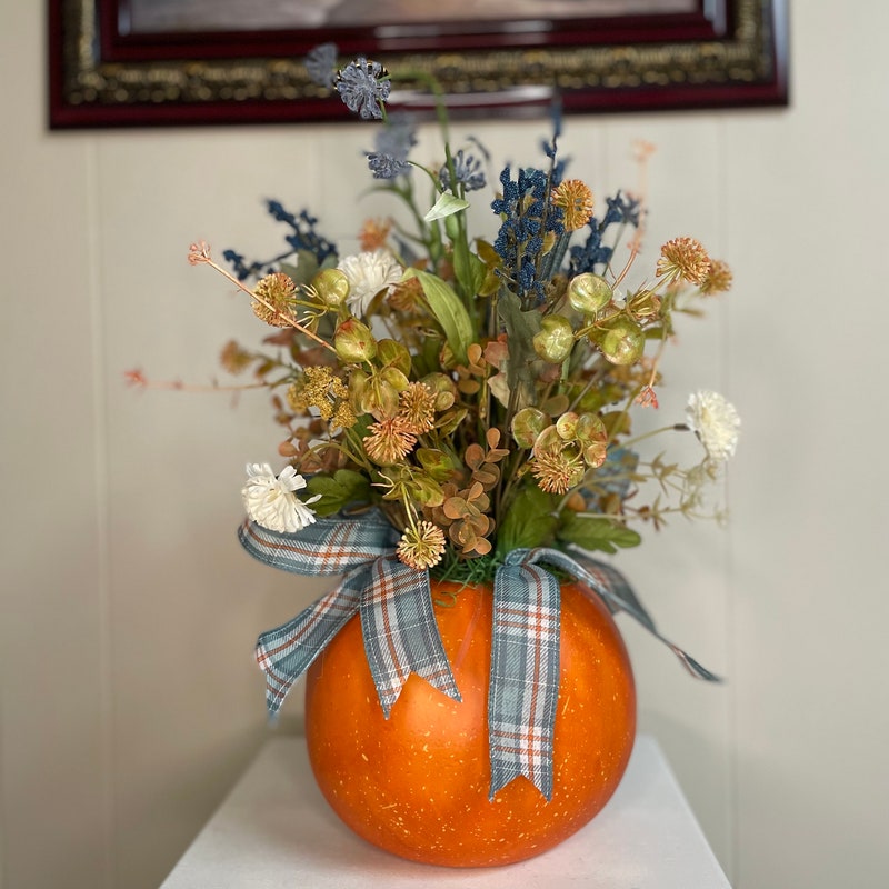 Blue Pumpkin Decor - Etsy