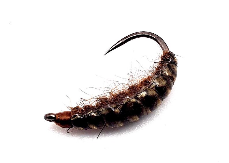 3 Pieces Realflex Gammarus - Scud (realistic) - BROWN SHRIMP - Fly ...