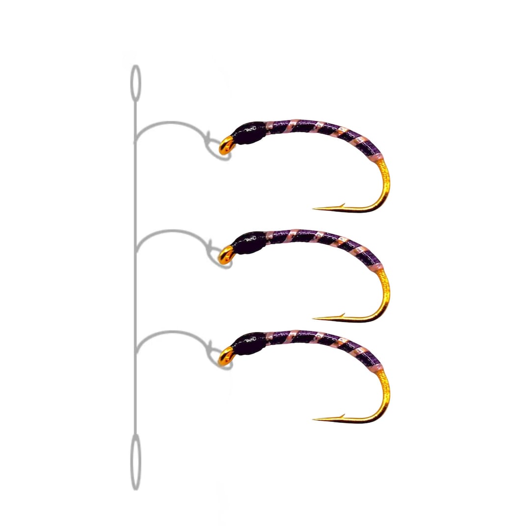Highly Effective Stucki Rig [violet-black-silver] - 3 Hooks - Whitefish ...
