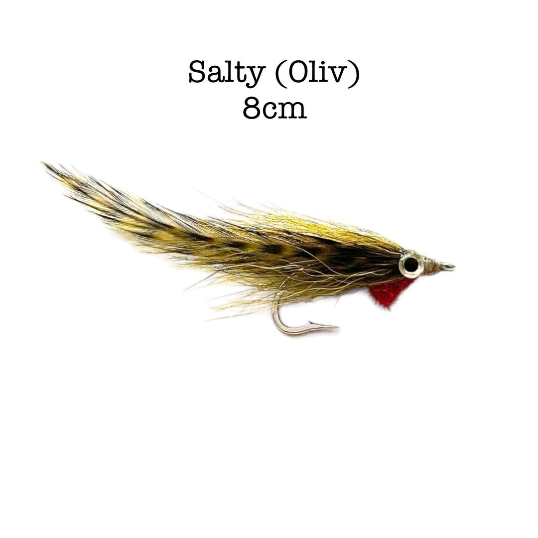 Streamer Fly Fishing salty Olive 8 Cm Fishing Lure Perch, Sea Trout ...