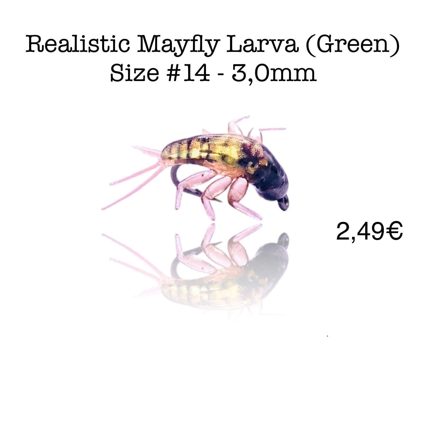 3 Pieces - Realistic Mayfly Larva / Nymph - Fly Fishing Lure - Etsy