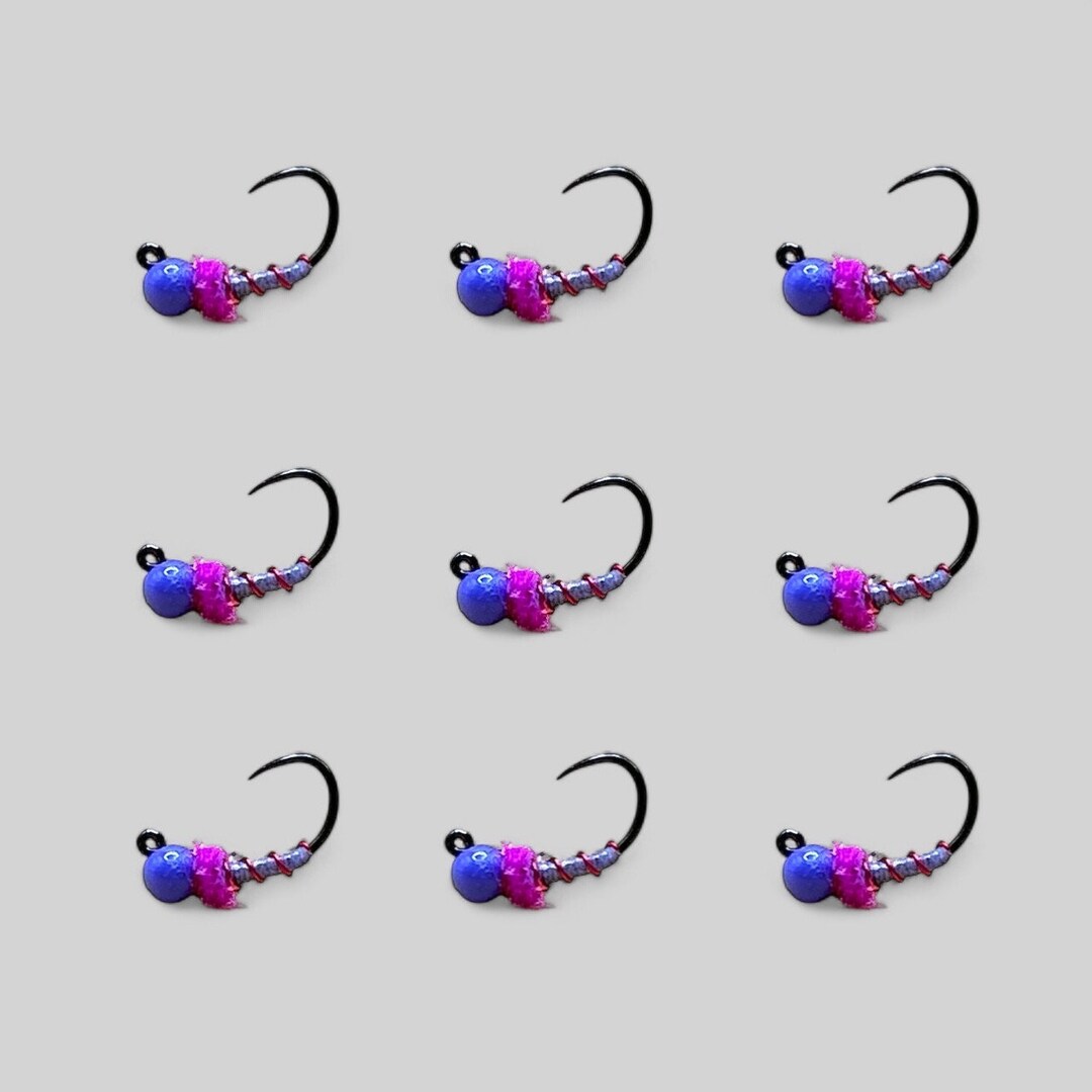 Hot Lavender micro Jig Nymph Grayling Candy Fly Fishing Grayling Trout ...
