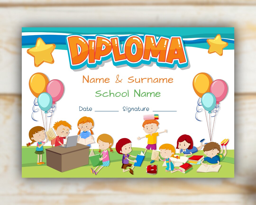 INSTANT DOWNLOAD Printable Kindergarten Graduation , Kindergarten ...