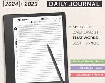 Kindle Scribe Daily Planner Undated Daily Planner Kindle - Etsy