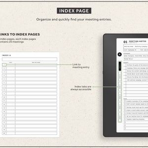 Kindle Scribe Meeting Notes Template, Meeting Book, Kindle Scribe ...