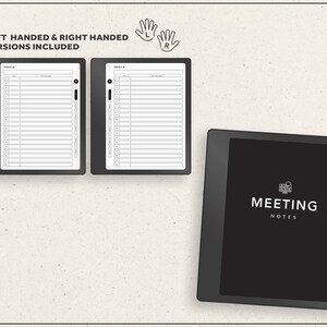 Kindle Scribe Meeting Notes Template, Meeting Book, Kindle Scribe ...