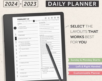 Kindle Scribe Daily Planner Undated Daily Planner Kindle - Etsy