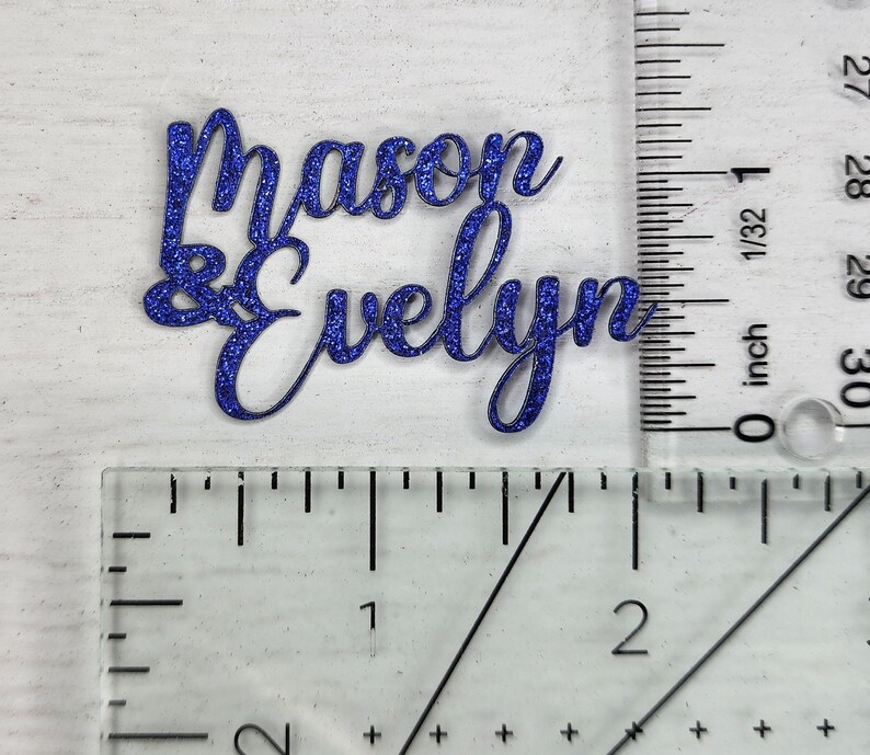 Personalized Confetti With 2x Names, Glitter Confetti, Bridal Shower ...