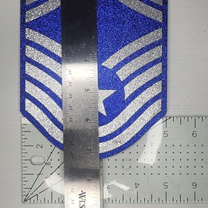Air Force Enlisted Rank Cake Topper, Glitter Confetti, Double Sided ...