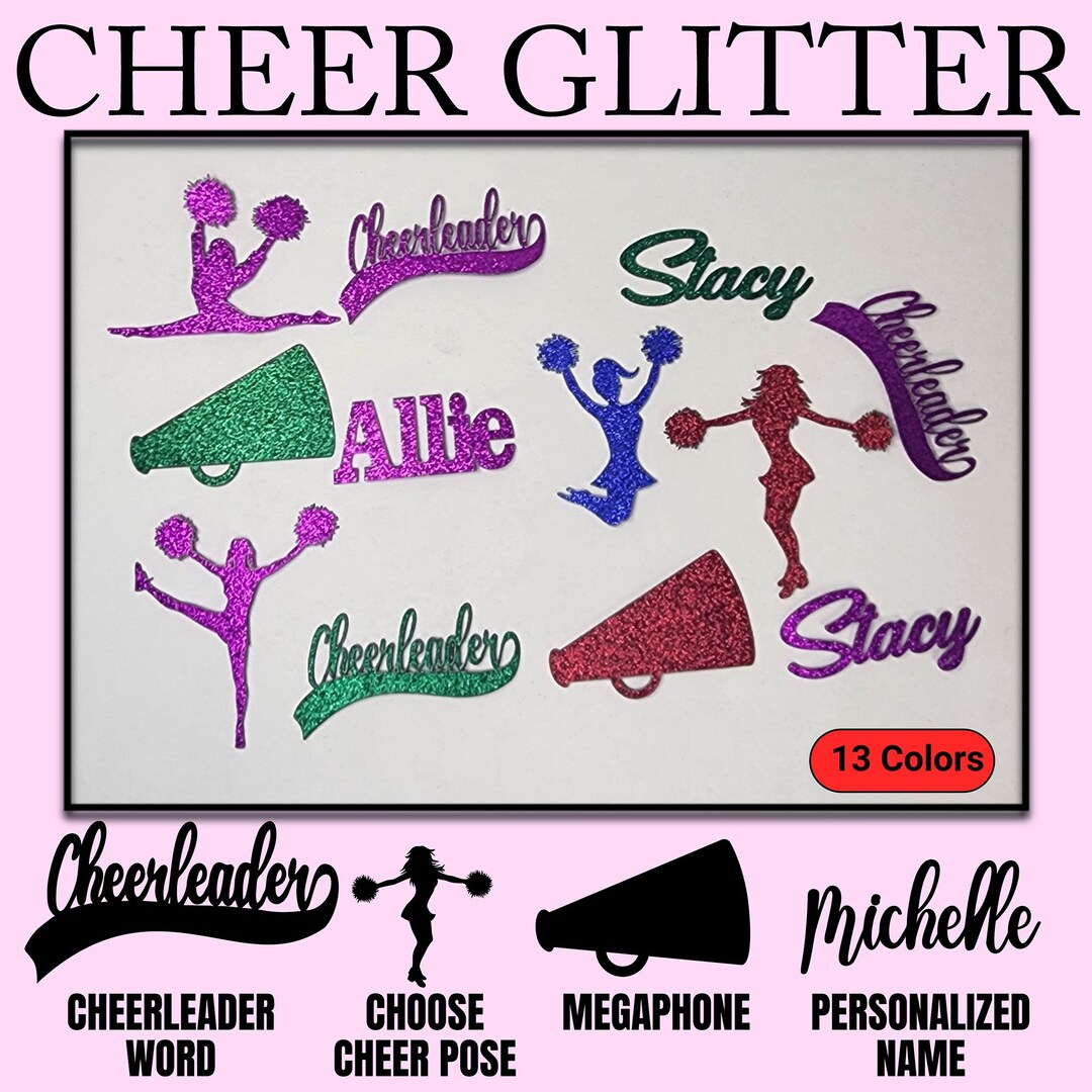 Cheer Glitter Confetti, Cheer Table Topper, Table Decoration, 40 Pieces ...