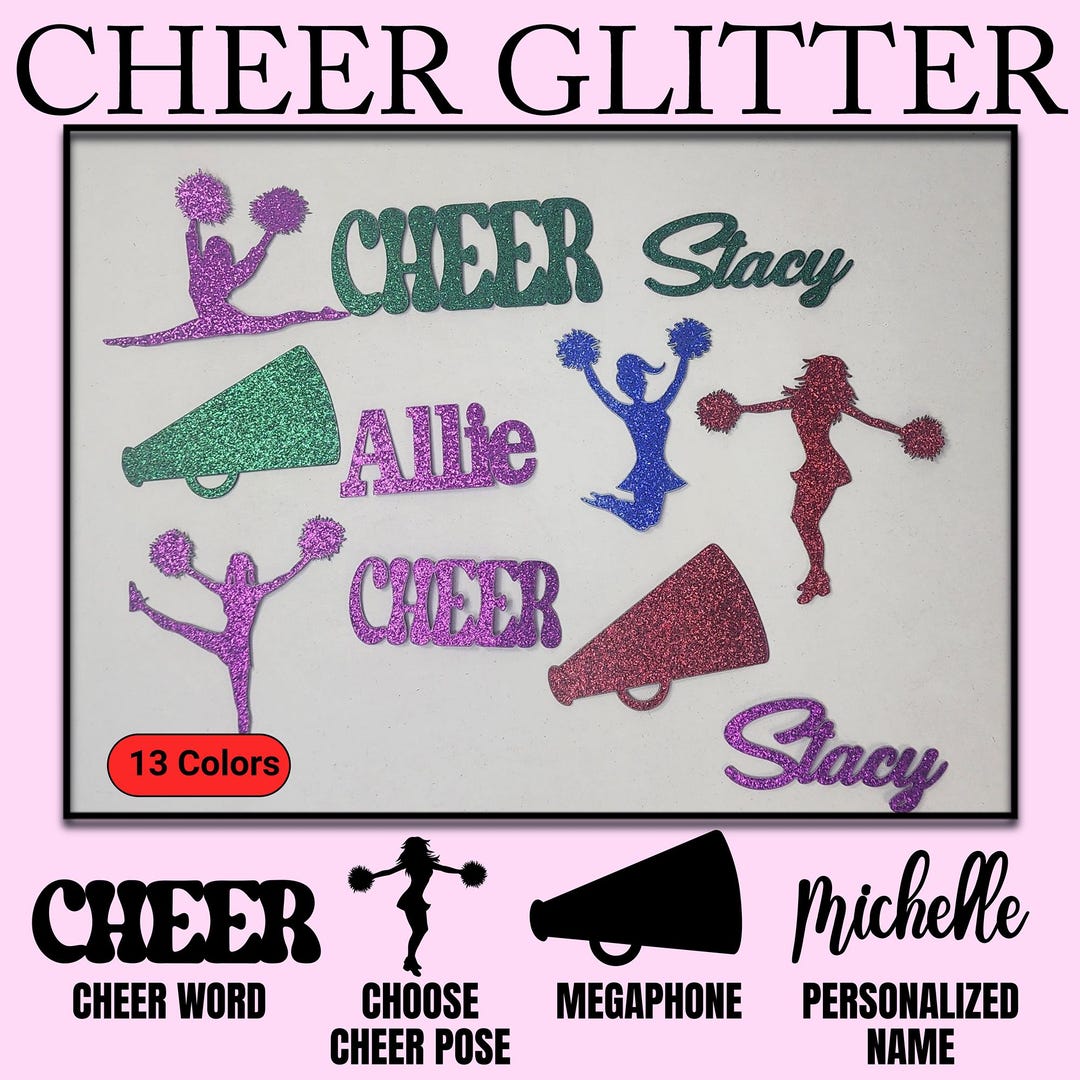 Cheer Glitter Confetti, Cheer Table Topper, Cheer Table Decoration, 40 ...