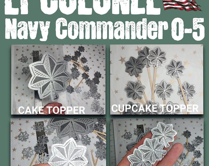 Lieutenant Colonel Promotion Sugar Cookies, Silver Oakleaf Cluster ...