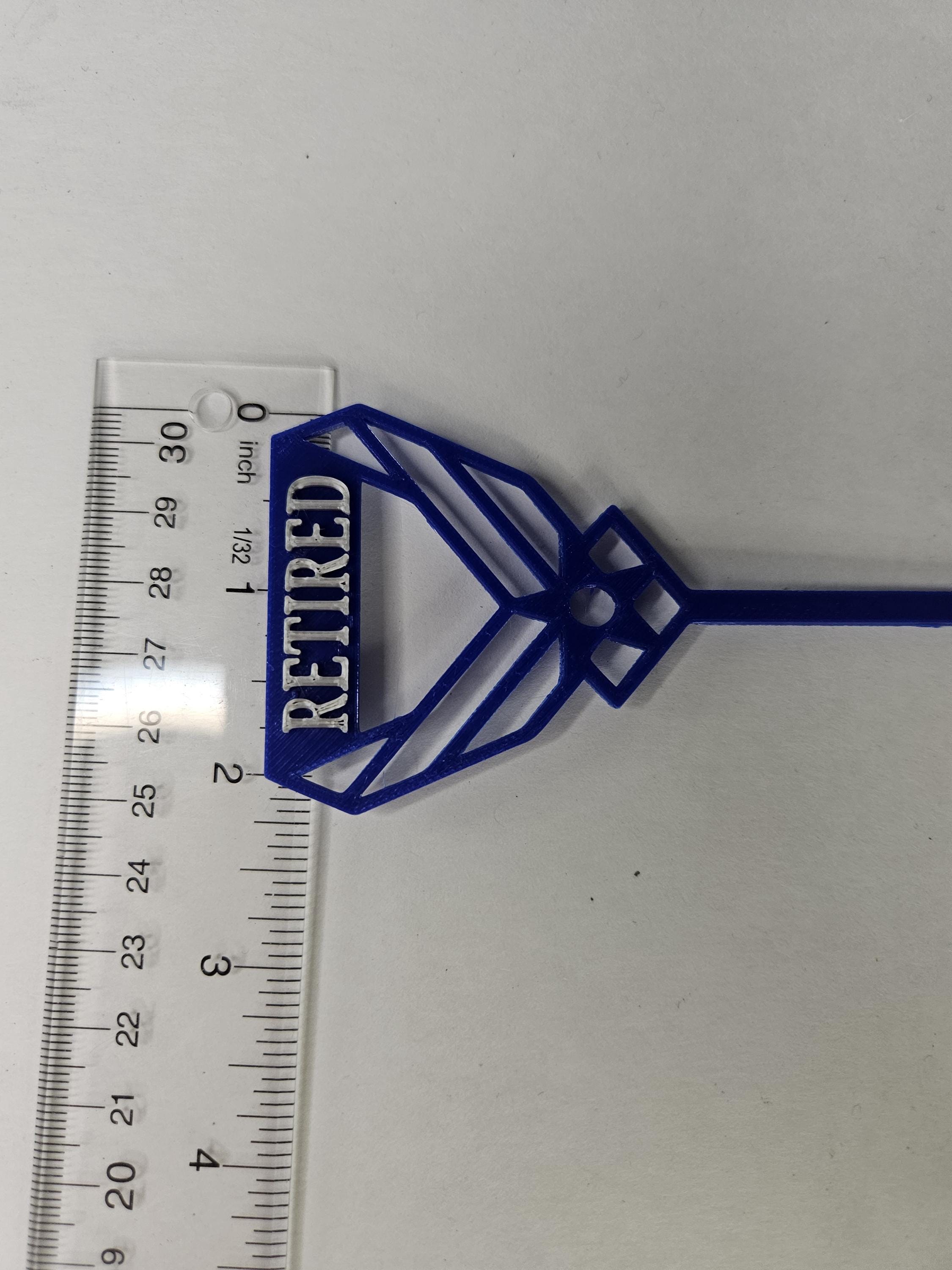 Air Force Retirement Cupcake Toppers, Air Force Wings, 3D Printed ...