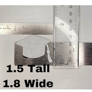 Graduation Cap Shaped Glitter Graduation Hat, Double Sided, 13 Colors ...
