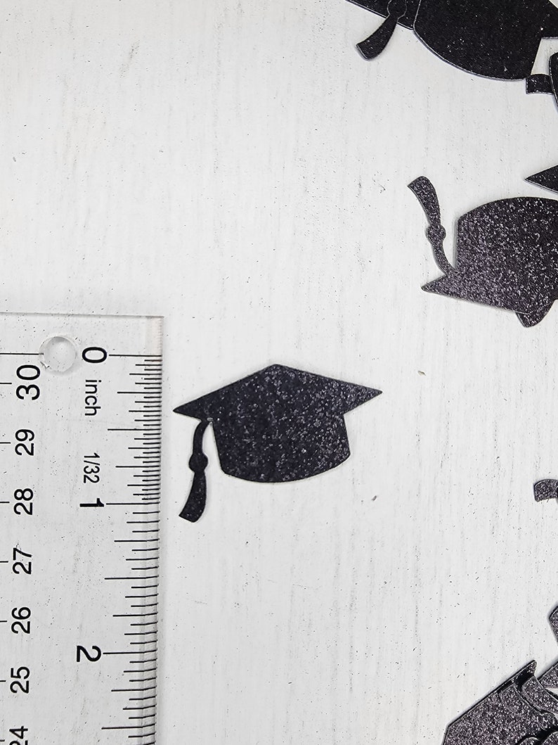 Graduation Cap Shaped Glitter Graduation Hat, Double Sided, 13 Colors ...