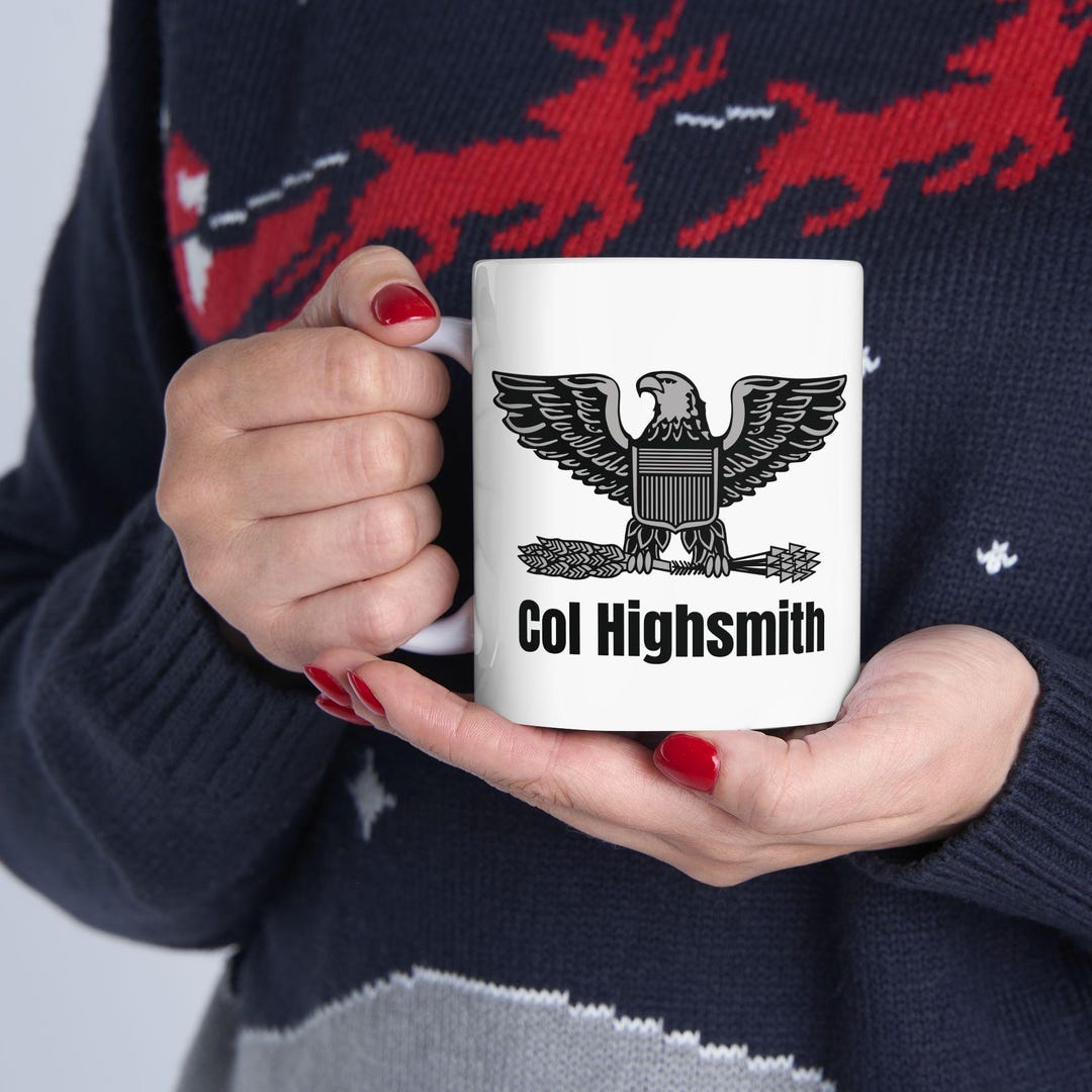 Air Force Colonel Ceramic Mug, Air Force 0-6, Military Coffee Cup, 11oz ...