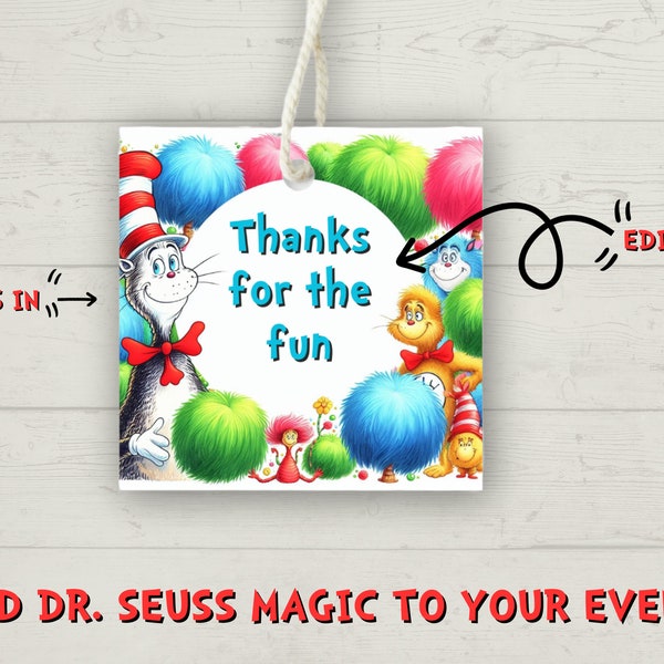 Dr Seuss Thank You - Etsy