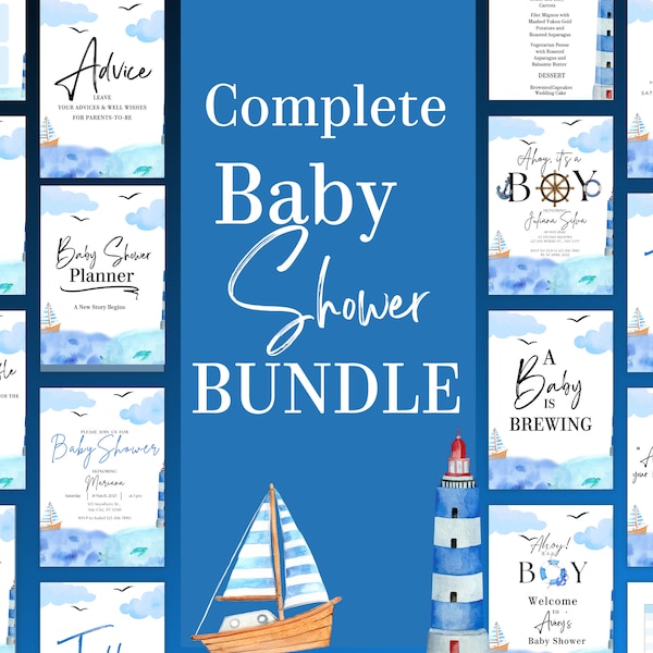 Nautical Baby Shower - Etsy