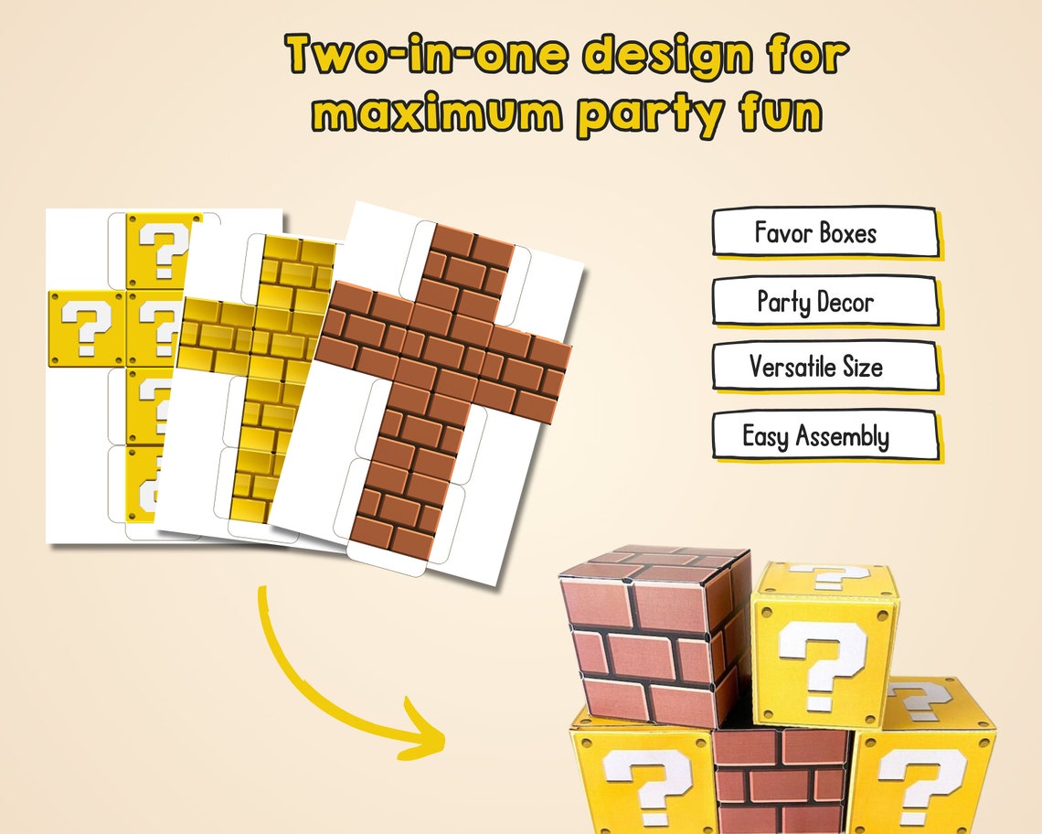 Mario Boxes and Banner, Mario Candy Boxes Printable, Mario Birthday ...