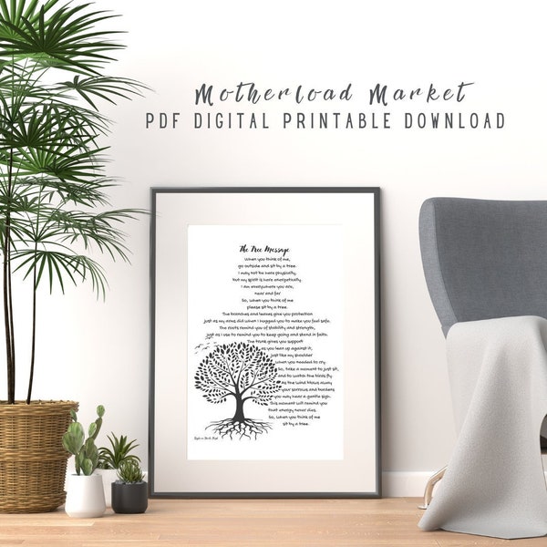 Tree of Life Poem - Etsy