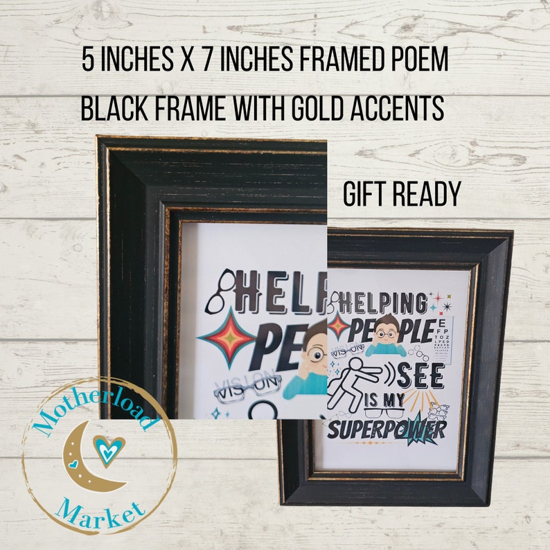 Framed Vision Optometry Quote Wall Art, Vision Design Project Prints ...