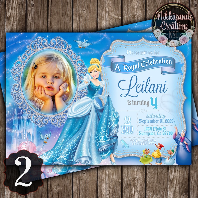Cinderella Birthday Party Digital Invitation - Etsy