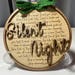 Silent Night Wall Sign - Etsy
