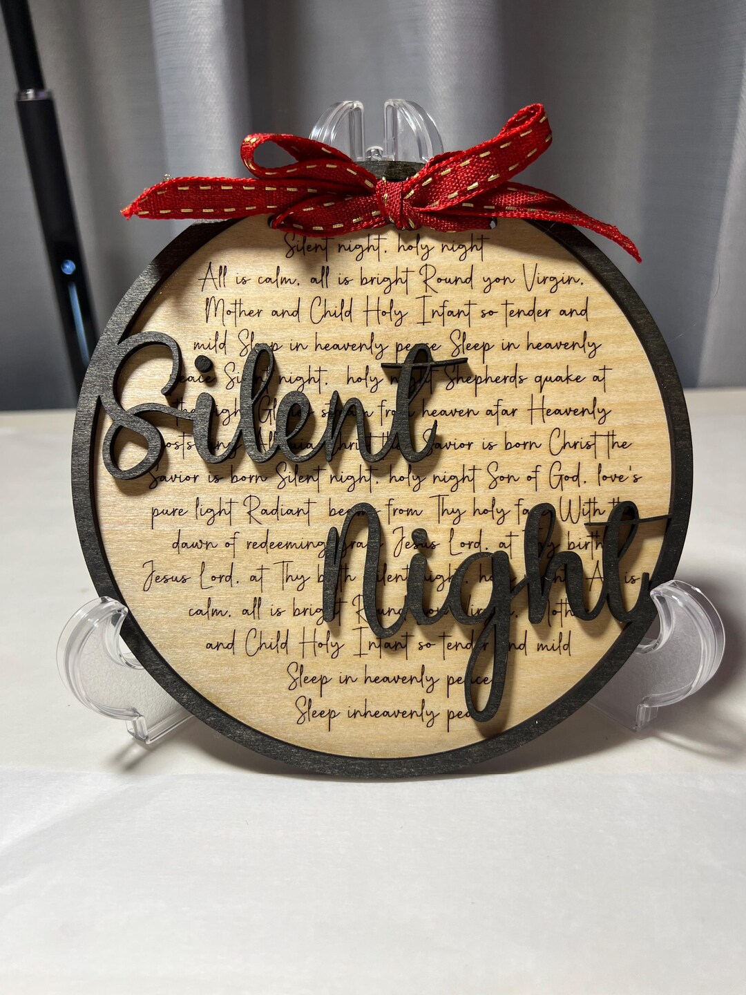 Silent Night Wall Sign - Etsy