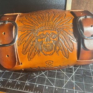Hand Tooled Motorcycle Bed Roll - Etsy