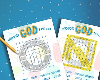 CREATION WORD SEARCH for Kids/ Bible Activity for Vbs, Sunday School ...