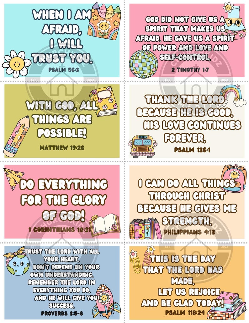 Back to School Bible Verse Notes | Encouraging Christian Lunchbox ...