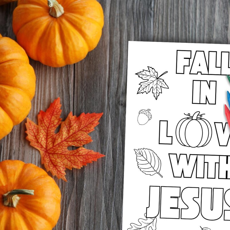 Fall Coloring Pages for Kids - Etsy