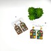 Miniature Bookshelf Earrings, Library Mini Shelf Earrings, Literary ...