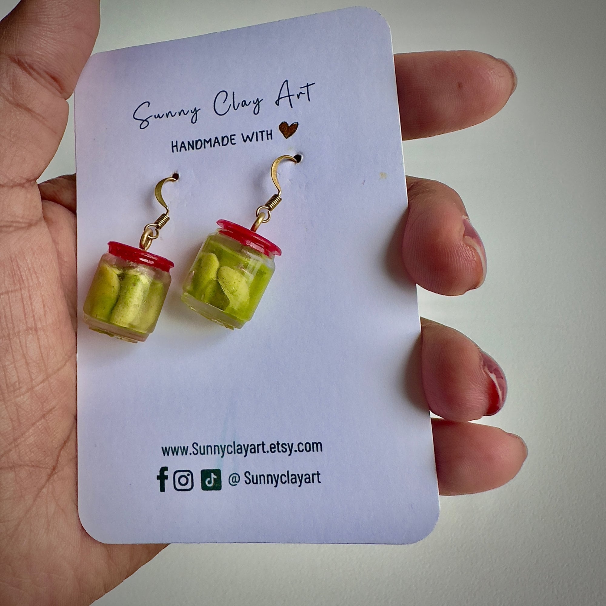 Pickle Jar Earrings, Pickle Earrings, Miniature Pickle, Food Earrings ...