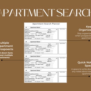 First Apartment Planner Moving Checklist New Home Budget Planner Bundle ...