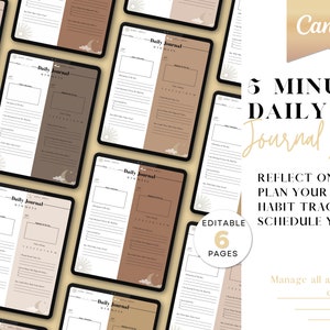 Five Minute Journal | Digital Morning Journal | Digital Evening Journal ...