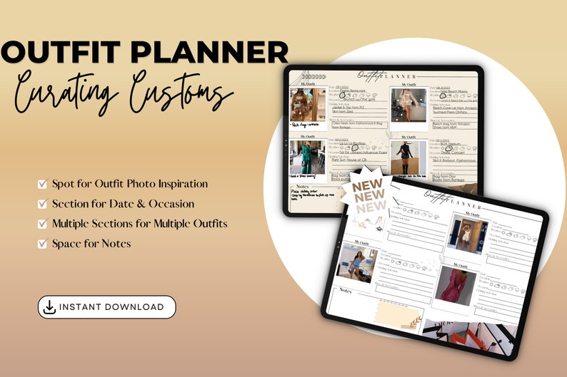 Digital Outfit Planner | Outfit Planner | Wardrobe Planner |outfit ...