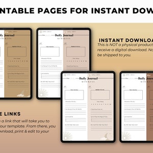 Five Minute Journal | Digital Morning Journal | Digital Evening Journal ...