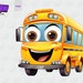 School Bus Bundle PNG Clipart PNG Digital Download - Etsy