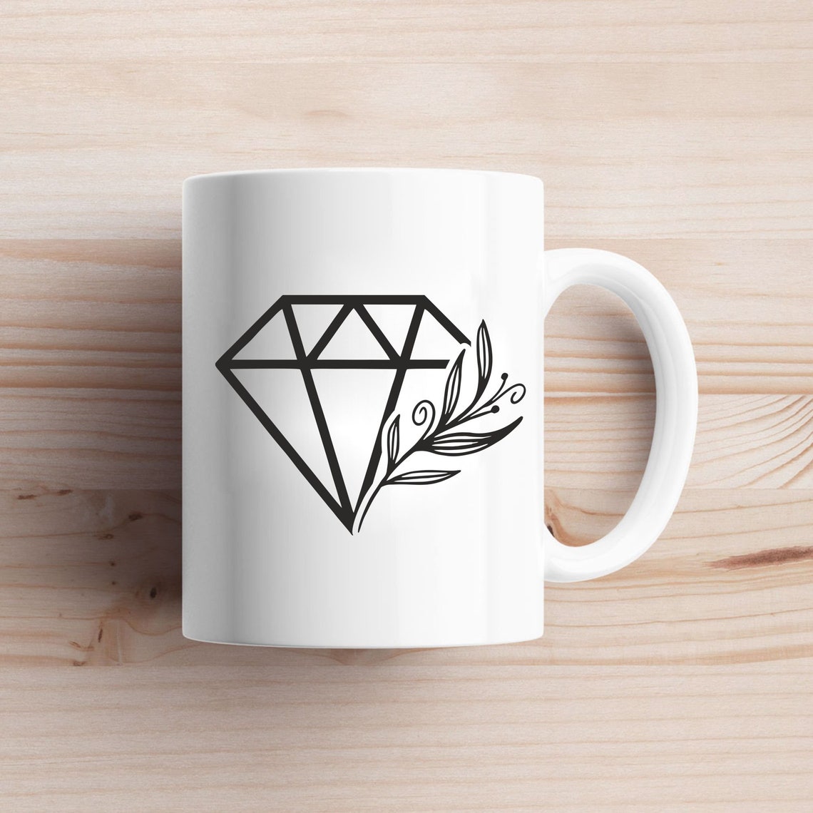 Diamant SVG, Diamant svg, Diamant svg, Plotterdatei für Cricut, Digital ...