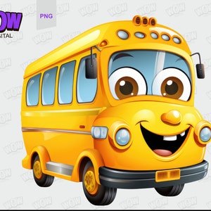 School Bus Bundle PNG Clipart PNG Digital Download - Etsy