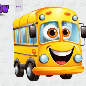 School Bus Bundle PNG Clipart PNG Digital Download - Etsy