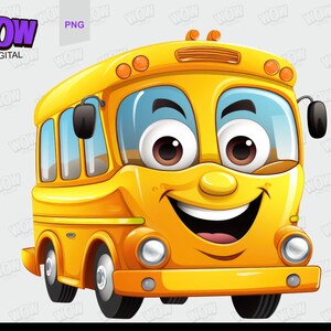 School Bus Bundle PNG Clipart PNG Digital Download - Etsy